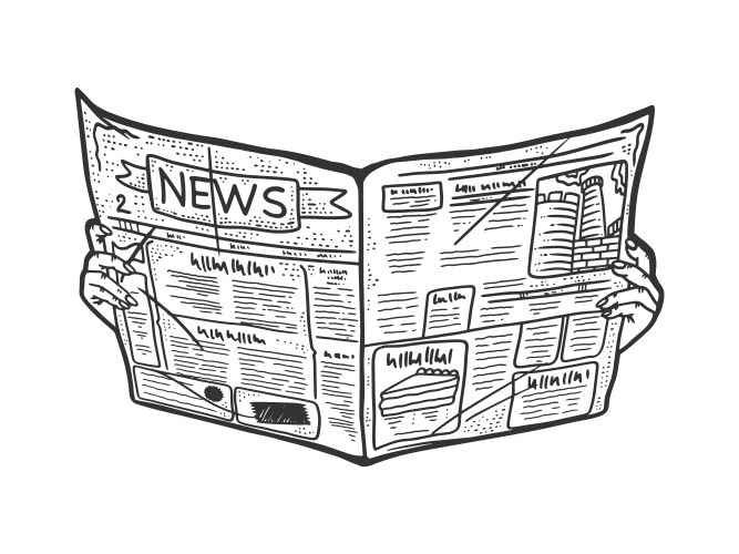 Newspaper Sketch Vector Images (over 1,100)