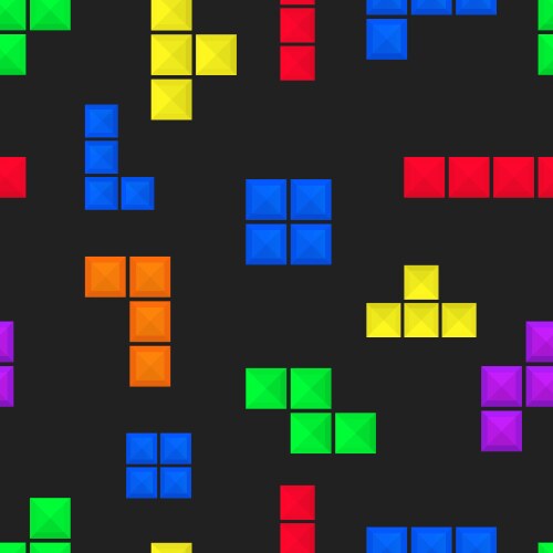 Retro 8 bit pixel art game surface patterns set Vector Image