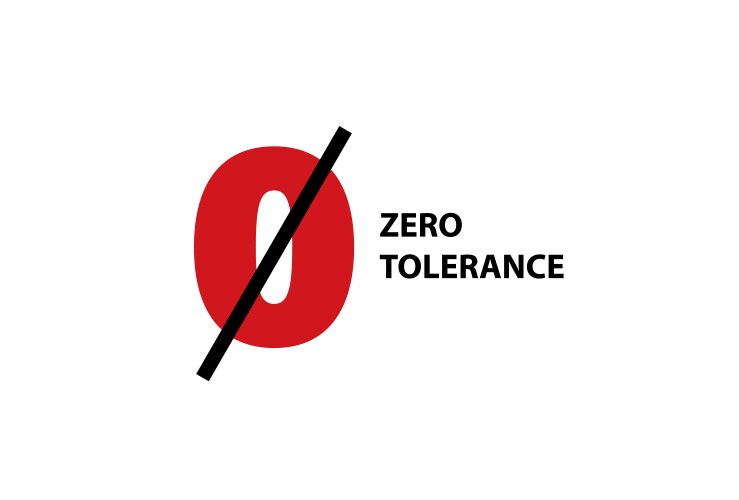 Zero Tolerance Sign Vector Images (over 160)