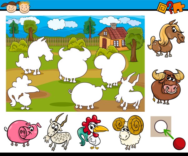 Cartoon game for kids Royalty Free Vector Image