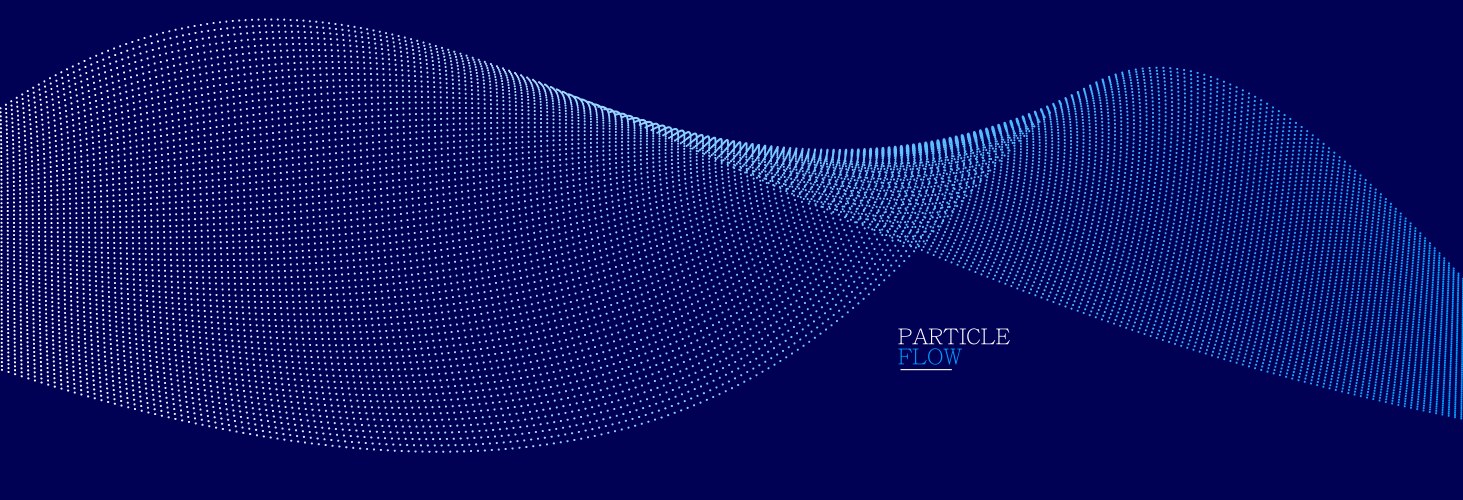 Blue airy particles flow design abstract Vector Image Blue airy particles flow design abstract Vector Image