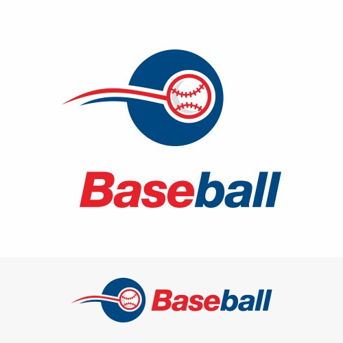 Baseball logo Royalty Free Vector Image - VectorStock