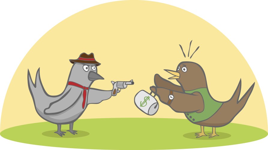 Man with a baseball bat thug - ghetto warrior Vector Image