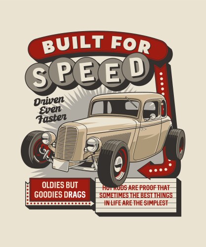 Build for speed Royalty Free Vector Image - VectorStock