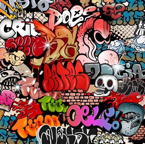 Graffiti street art elements Royalty Free Vector Image