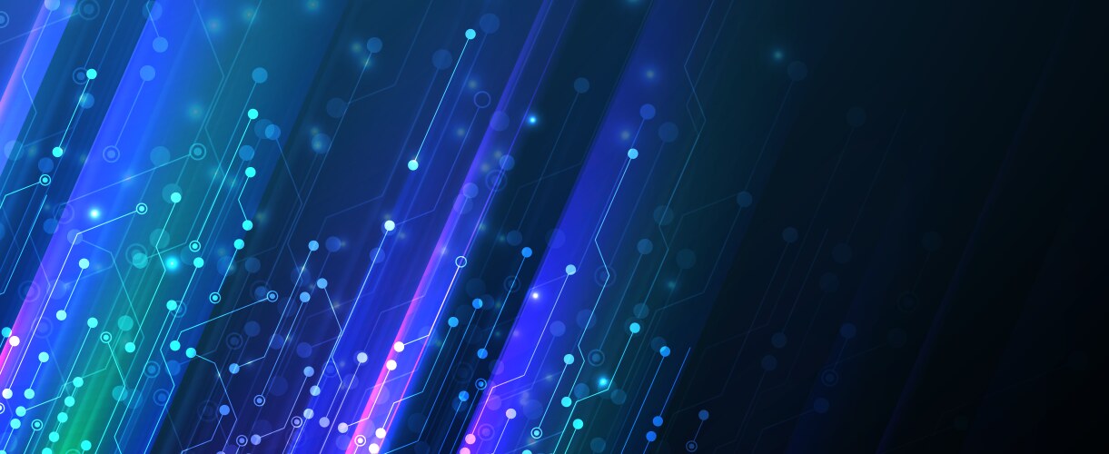 Abstract computer technology background network Vector Image