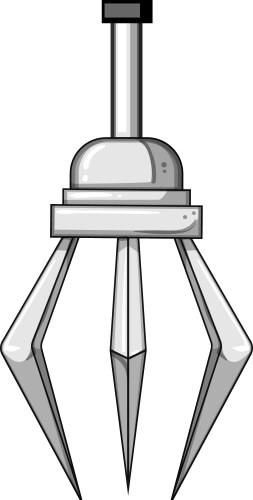 Grab claw machine cartoon Royalty Free Vector Image