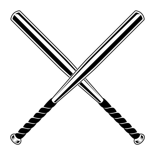 Clipart Baseball Bat Baseball Bats Vector Hd PNG Images, Yellow