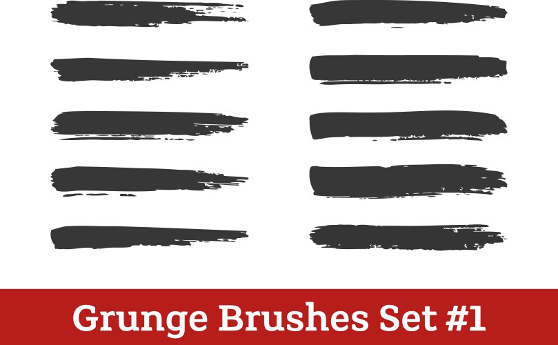 Brushes collection Royalty Free Vector Image - VectorStock