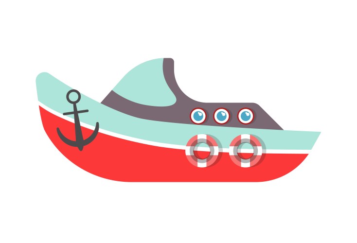 Boat kids toy Royalty Free Vector Image - VectorStock