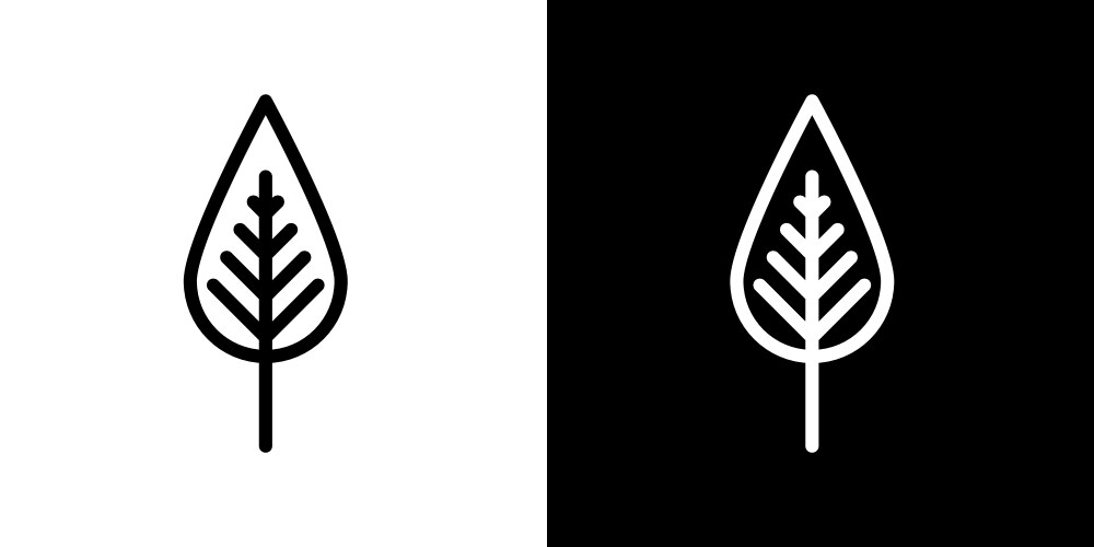 Leaf icon Royalty Free Vector Image - VectorStock
