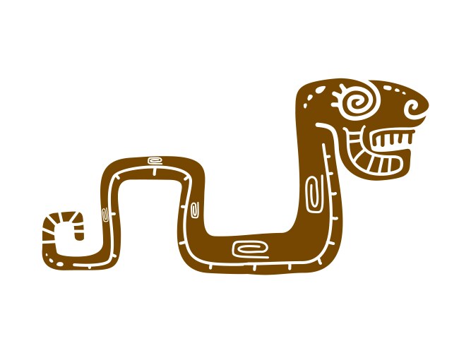 Mayan aztec snake Vector Images & Graphics for Commercial Use | VectorStock