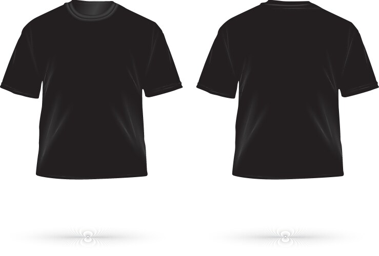 Black T-Shirt Template Vector Images (over 87,000)