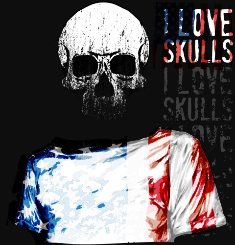 Two faced skull Royalty Free Vector Image - VectorStock