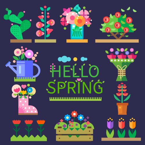 Flower Sprite Vector Images (over 220)