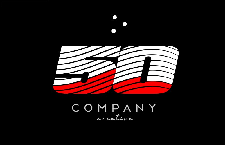 Modern Number 50 Logo Concept - Fifty Icon – Royalty-Free Vector ...