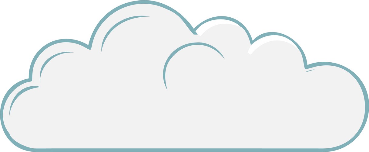 Flat grey cloud minimal weather icon design – Royalty-Free Vector ...