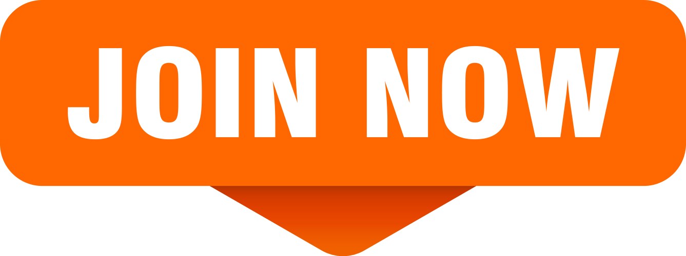 Join now sticker sign on transparent Royalty Free Vector