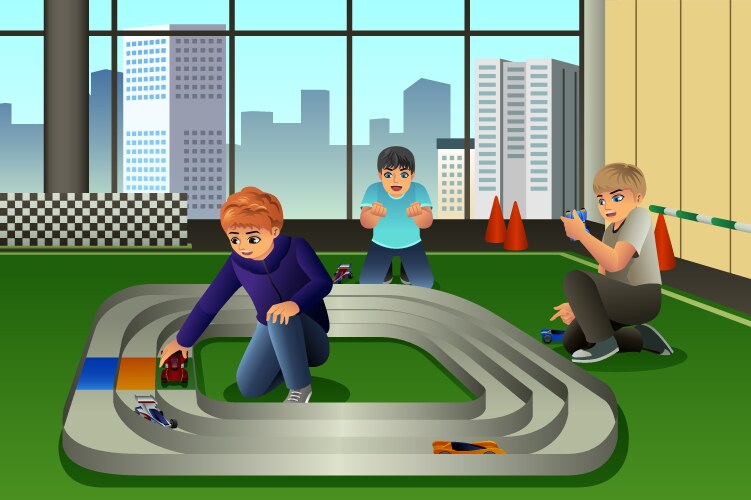 Car racing board game Royalty Free Vector Image