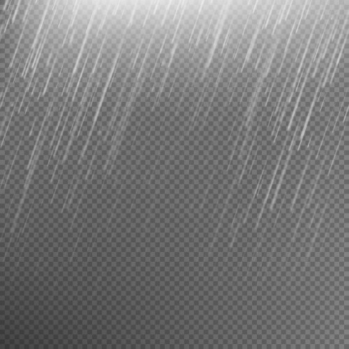 Realistic falling rain background Royalty Free Vector Image