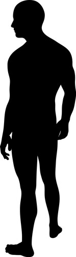 Standing photographer silhouette Royalty Free Vector Image