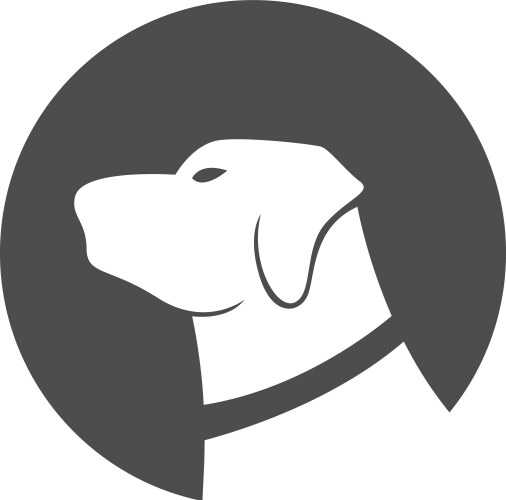 Dog logo icon design Royalty Free Vector Image