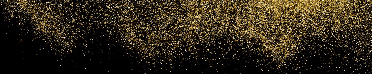 Golden explosion confetti panoramic background Vector Image