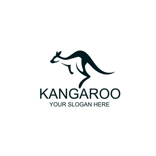 Icon red kangaroo Royalty Free Vector Image - VectorStock