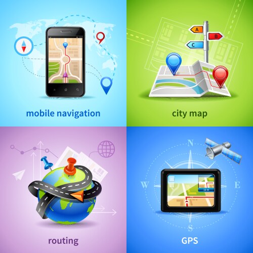 Level world map for mobile games - assets Vector Image