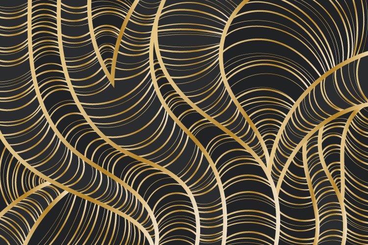 Gradient golden linear background Royalty Free Vector Image