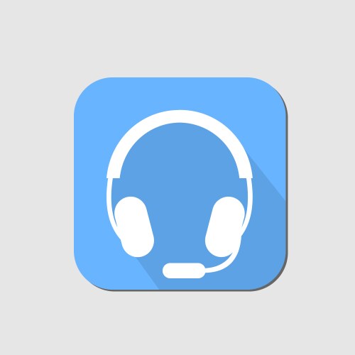 Headset icon Royalty Free Vector Image - VectorStock