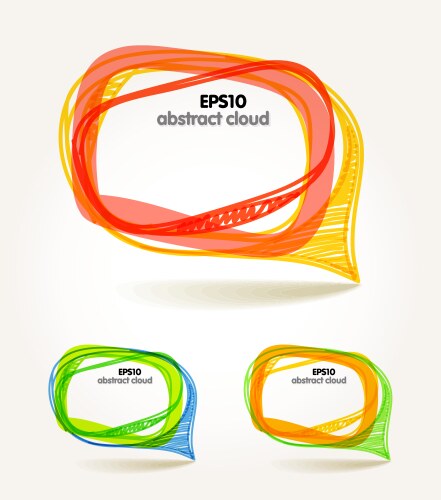 Background of abstract talking bubble Royalty Free Vector