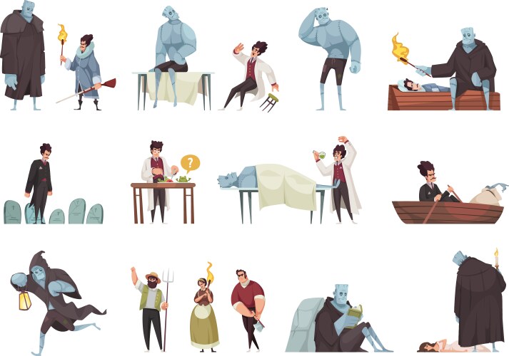 Frankenstein Cartoon Vector Images (over 3,000)