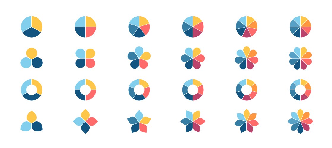 6 Petal Flower Vector Images (over 630)