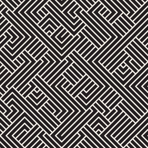 Seamless geometric lattice pattern irregular Vector Image
