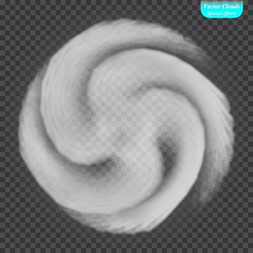 Red hurricane symbol on transparent background Vector Image