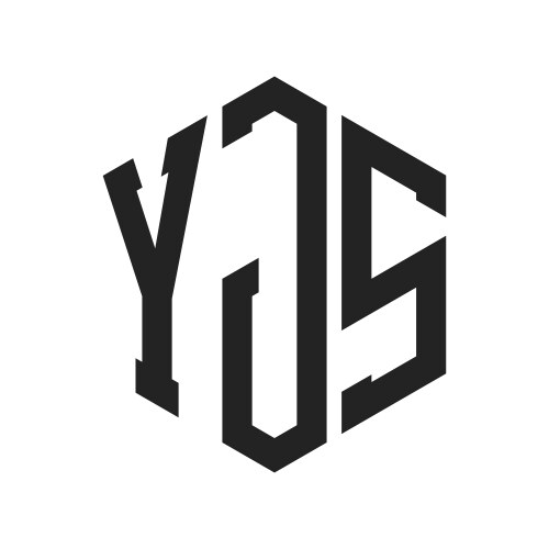 Elegant letter yj initials logo for corporate Vector Image