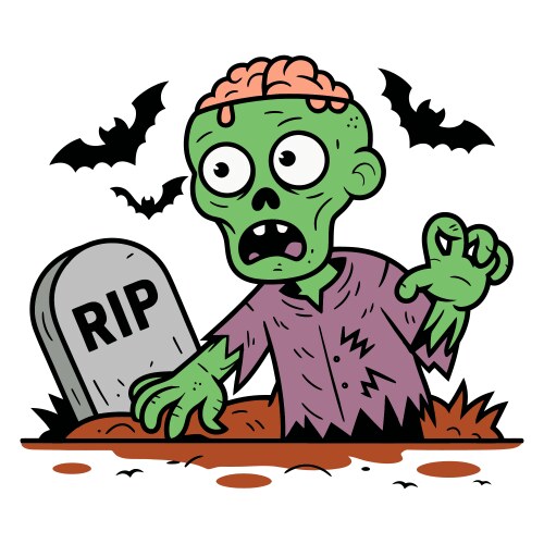 Cartoon Grave Rip Vector Images (over 2,600)