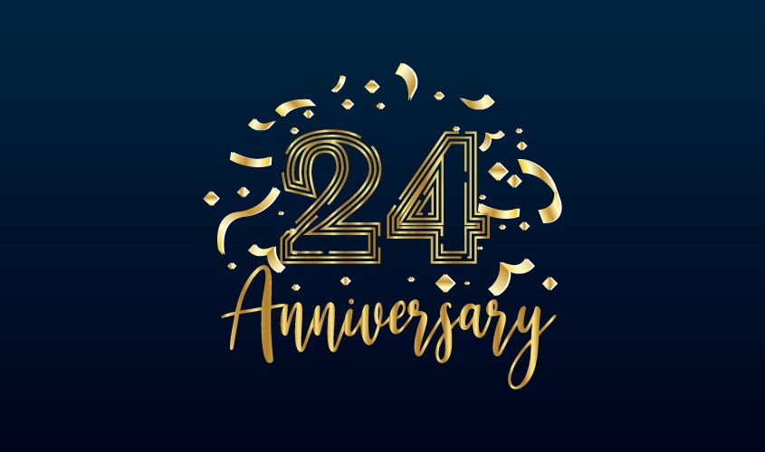 24th Birthday Card Happy Vector Images (over 140)