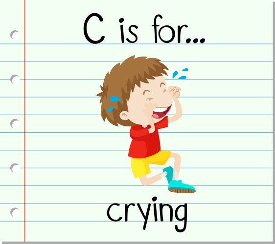 Cry Flashcard Vector Images (27)