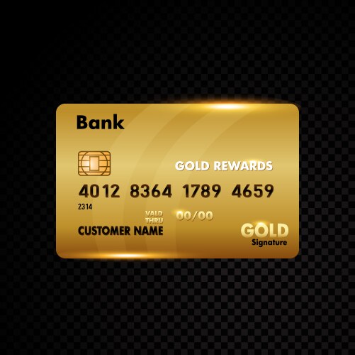 2nd anniversary golden numbers isolated on black Vector Image