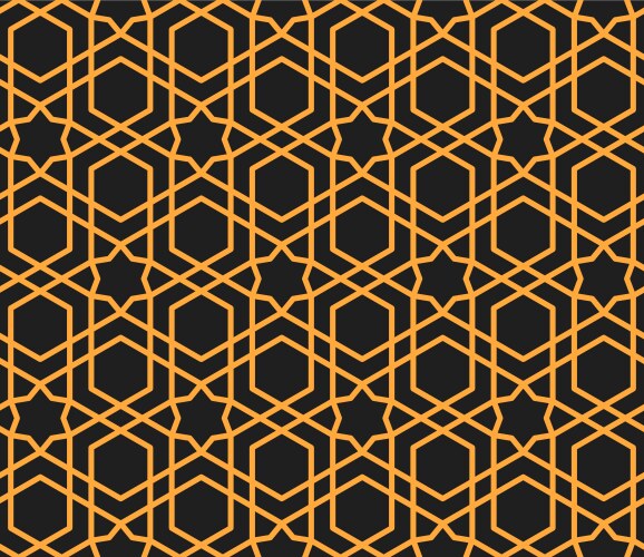 Mashrabiya arabesque arabic cnc seamless pattern Vector Image