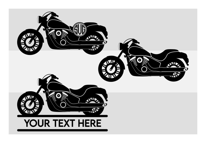 Motorcycle svg silhouette motor bike Royalty Free Vector