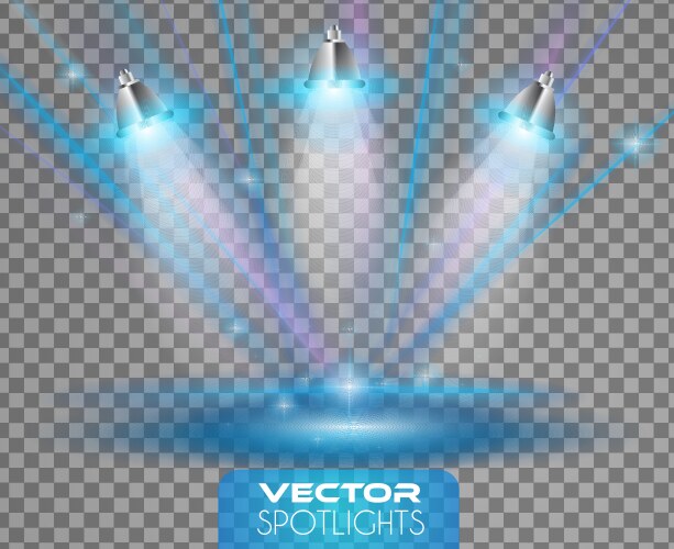 Stage lights Royalty Free Vector Image - VectorStock