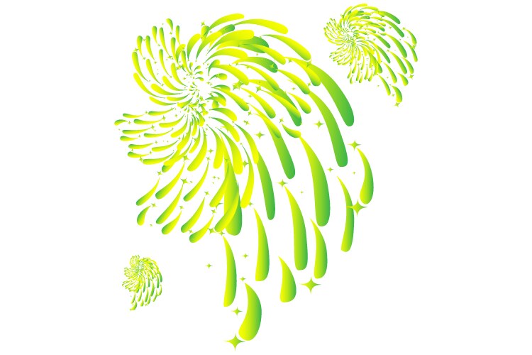 Fireworks sticker Royalty Free Vector Image - VectorStock