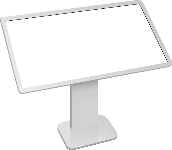 Service interactive digital signage with side view