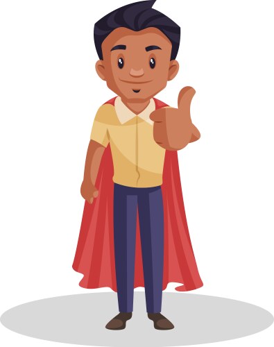 Cartoon superhero geeks Royalty Free Vector Image