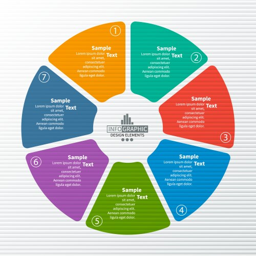 Abstract 3d paper infographics business template Vector Image