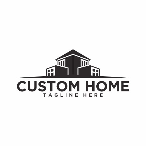 Home interior logo design Royalty Free Vector Image