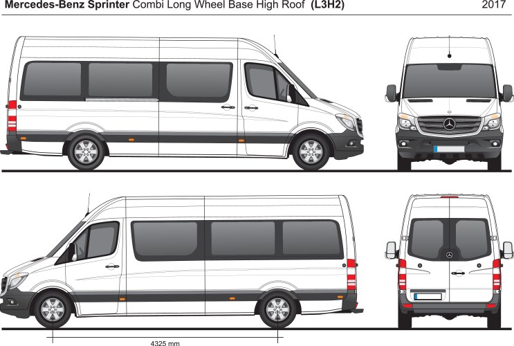 Mercedes Sprinter Van Vector Images (73)